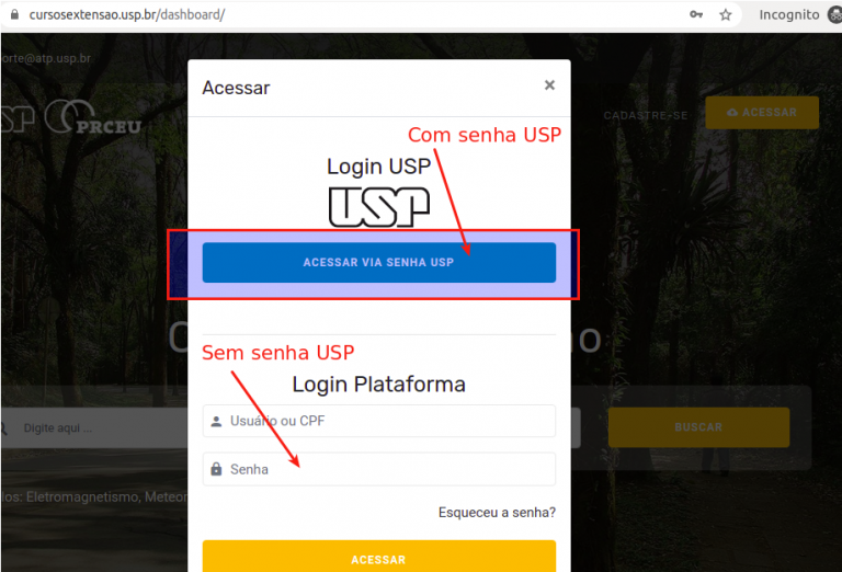 Moodle Extensão – Documentação dos Moodles da USP
